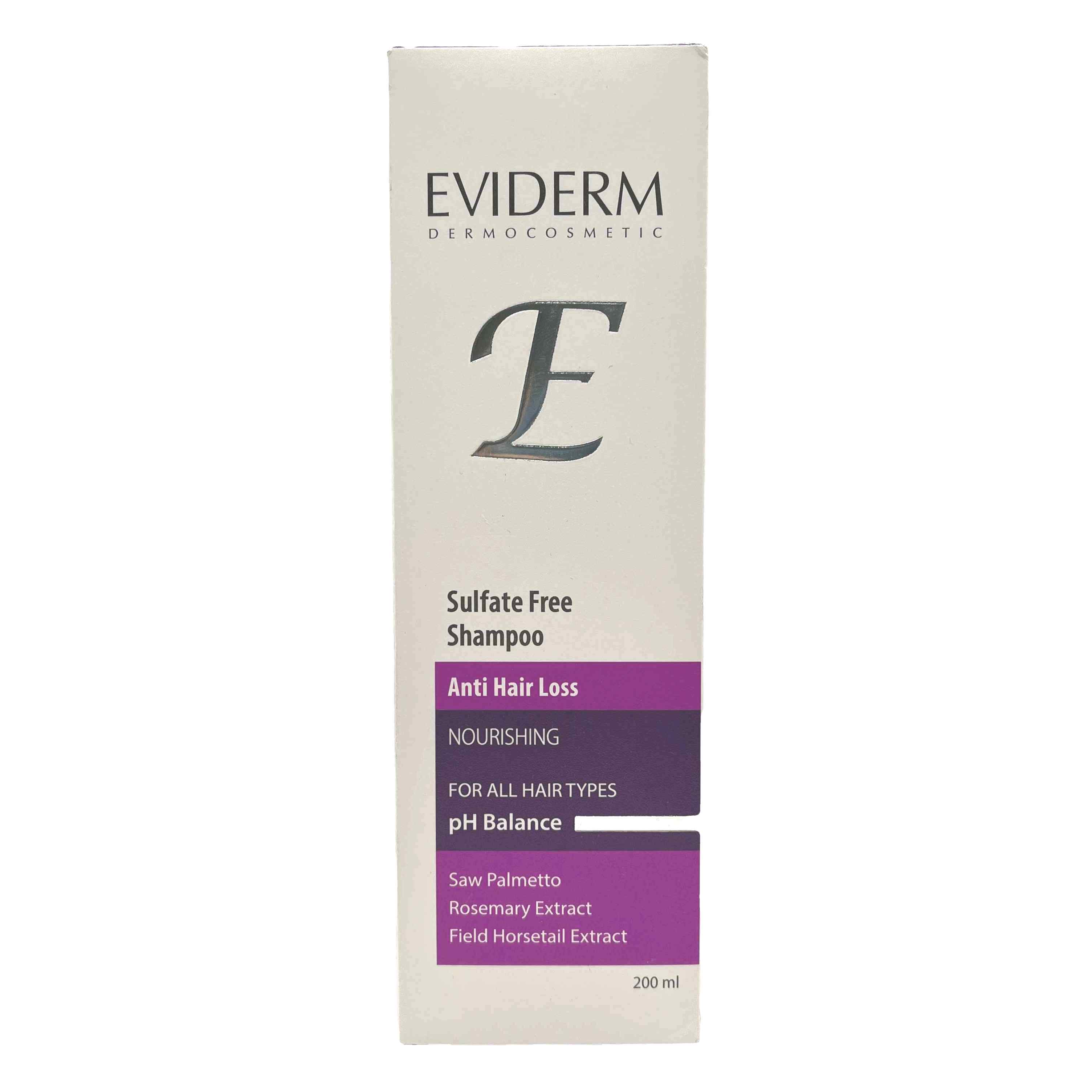 خرید آنلاین شامپو تقویت کننده فاقد سولفات اویدرم Eviderm + قیمت