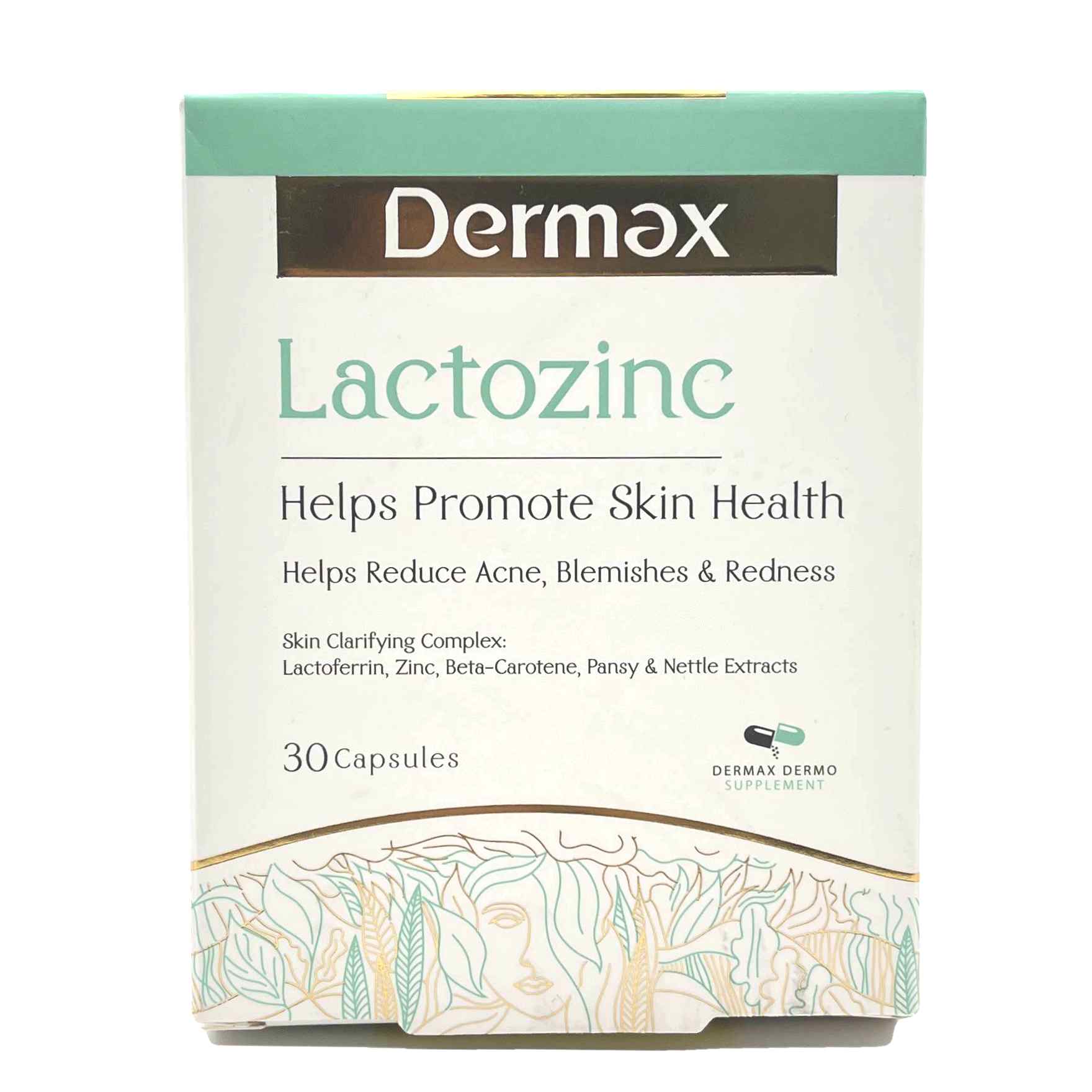 خرید آنلاین کپسول لاکتوزینک درمکس Dermax Lactozinc + قیمت