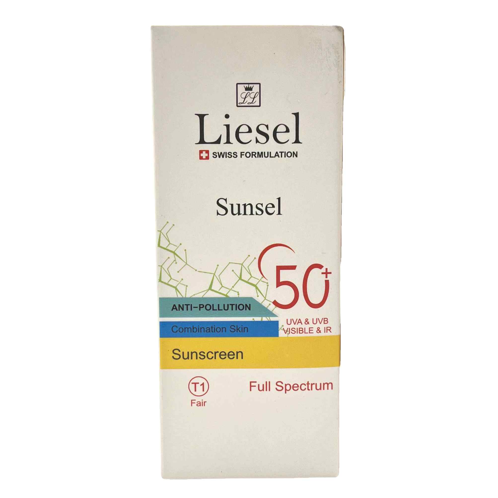 خرید آنلاین کرم ضد آفتاب رنگی T1 سانسل پوست مختلط لایسل Liesel Sunsel ...