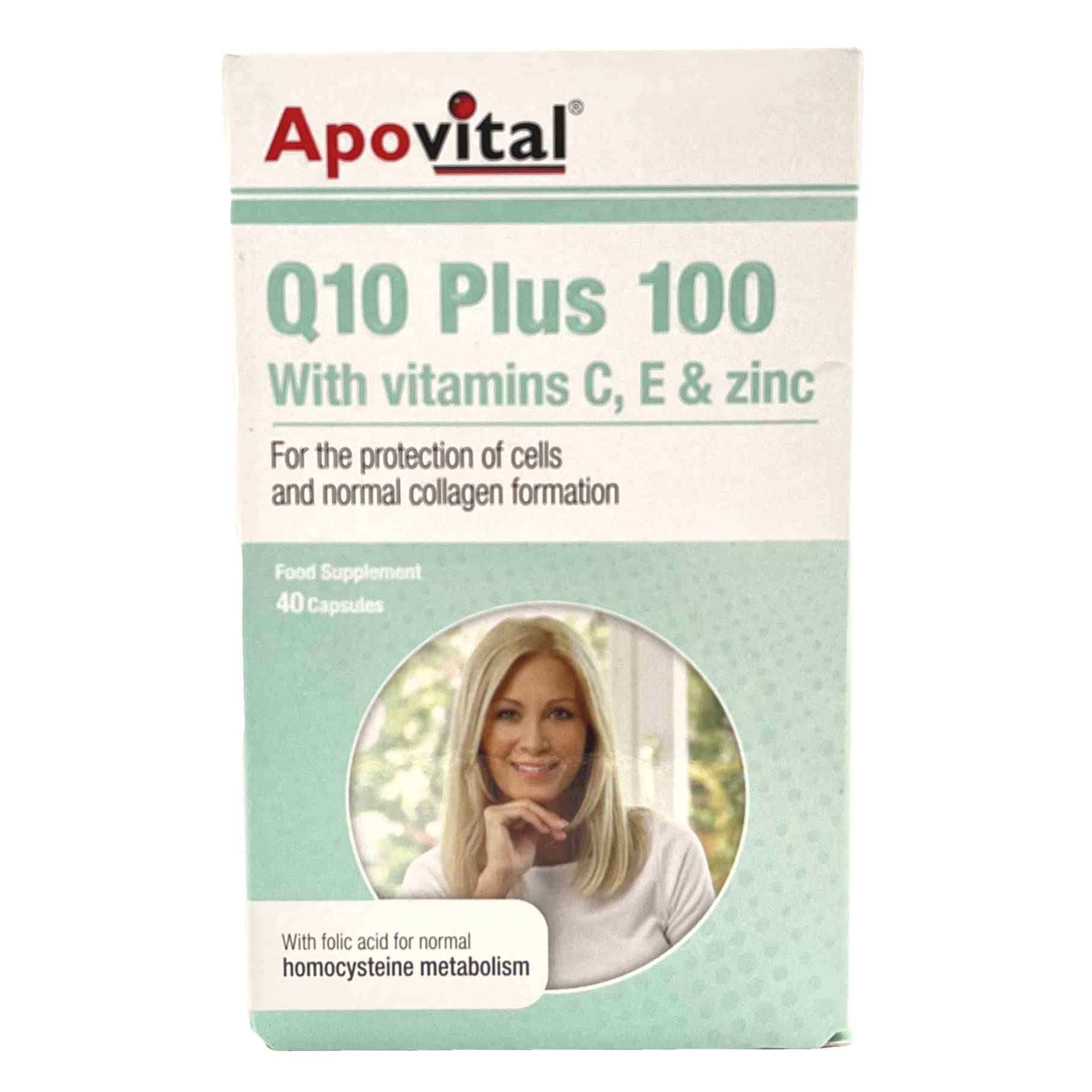 خرید آنلاین کپسول کیوتن پلاس 100 میلی گرم آپوویتال Apovital Q10 Plus + قیمت