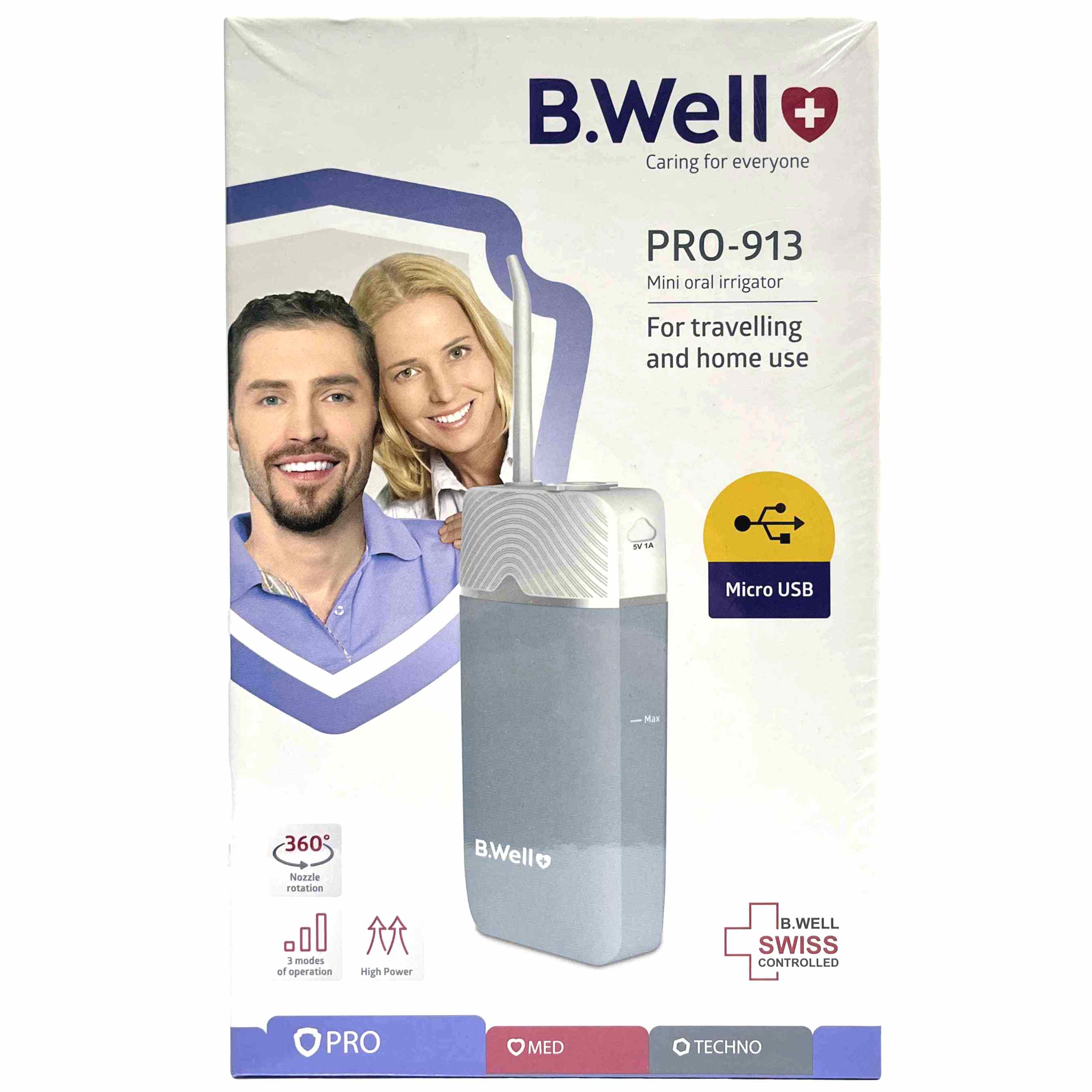 خرید آنلاین واتر جت دندان بی ول شارژی مدل Bwell PRO-913 + قیمت